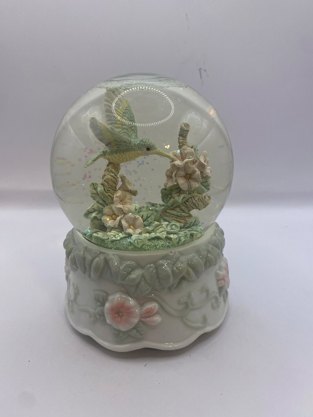 Vintage San Francisco Music Box Co. Hummingbird Musical Snow Globe - Etsy