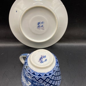 Antique Kangxi Blue and White Cup With Saucer - 18th Century - Etsy