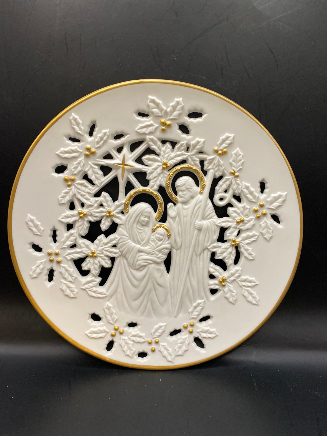 Lenox Collection "the Holy Family" Plate - Etsy