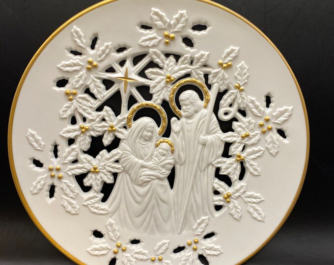 Lenox Collection "the Holy Family" Plate - Etsy