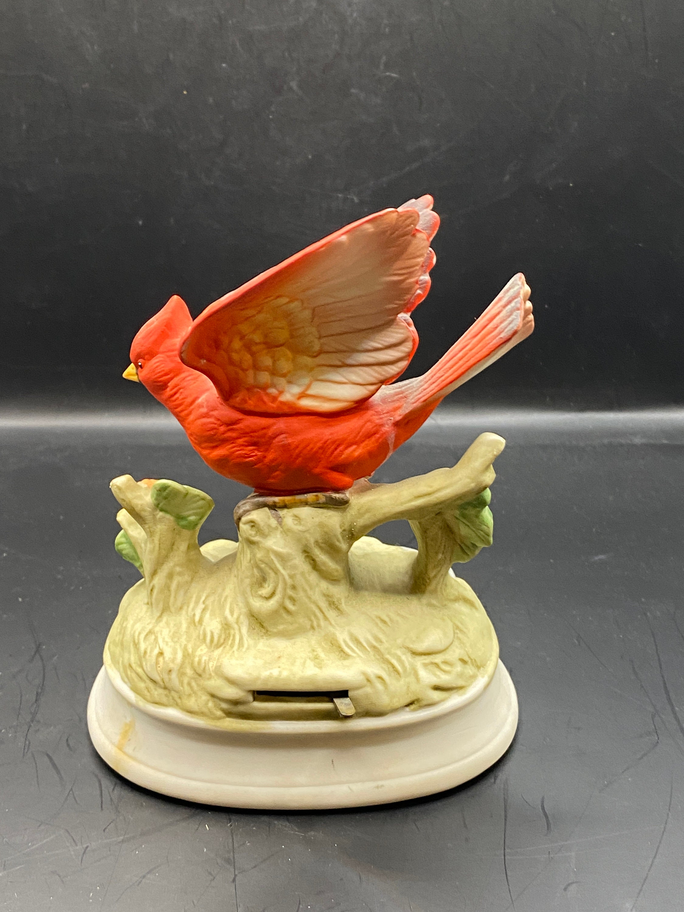 Vintage Cardinal Music Box - Etsy