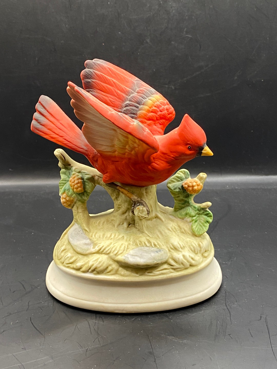 Vintage Cardinal Music Box - Etsy