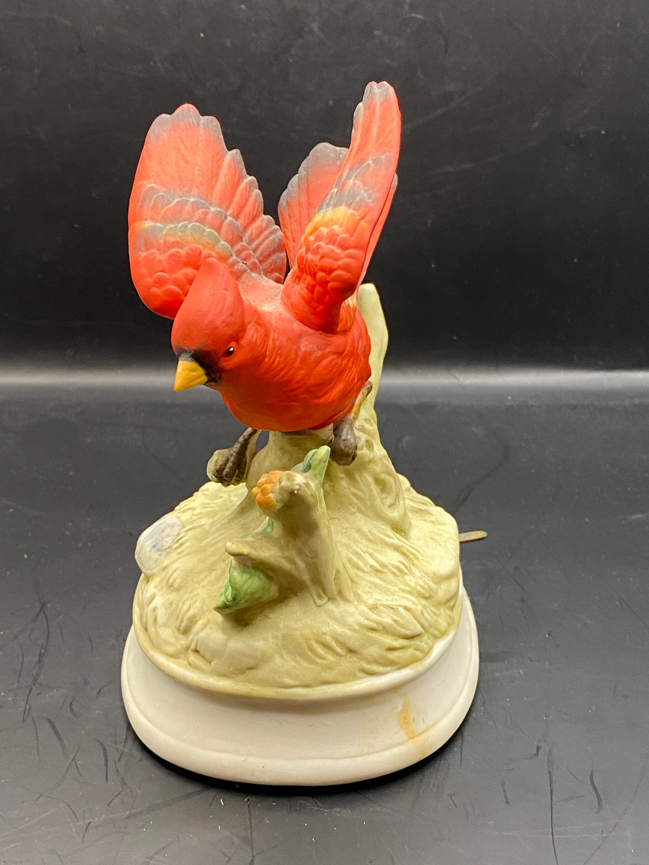 Vintage Cardinal Music Box - Etsy