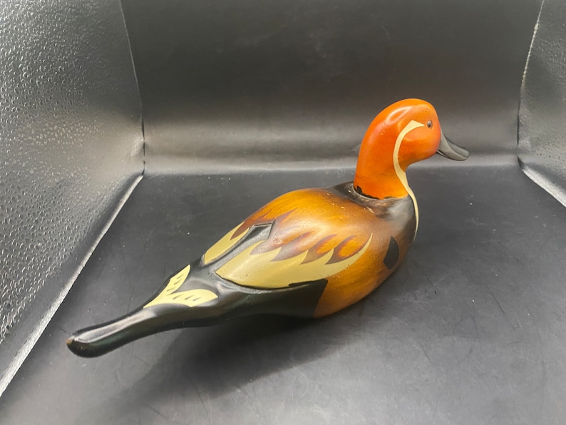 Vintage Pair of Handcrafted Wooden Ducks - 16" and 12" - Etsy