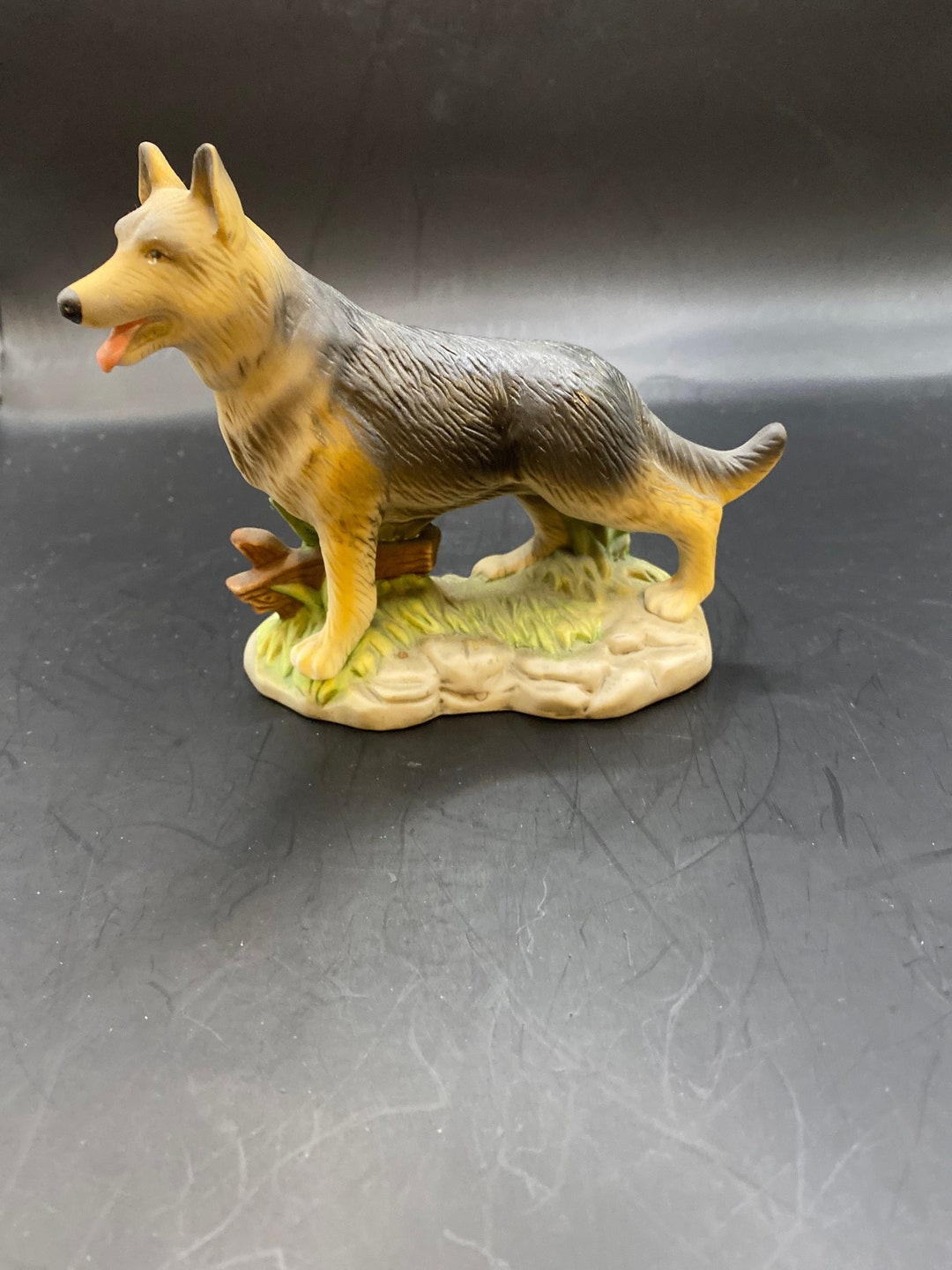 Vintage Ceramic German Shepherd Dog Figurine - Etsy