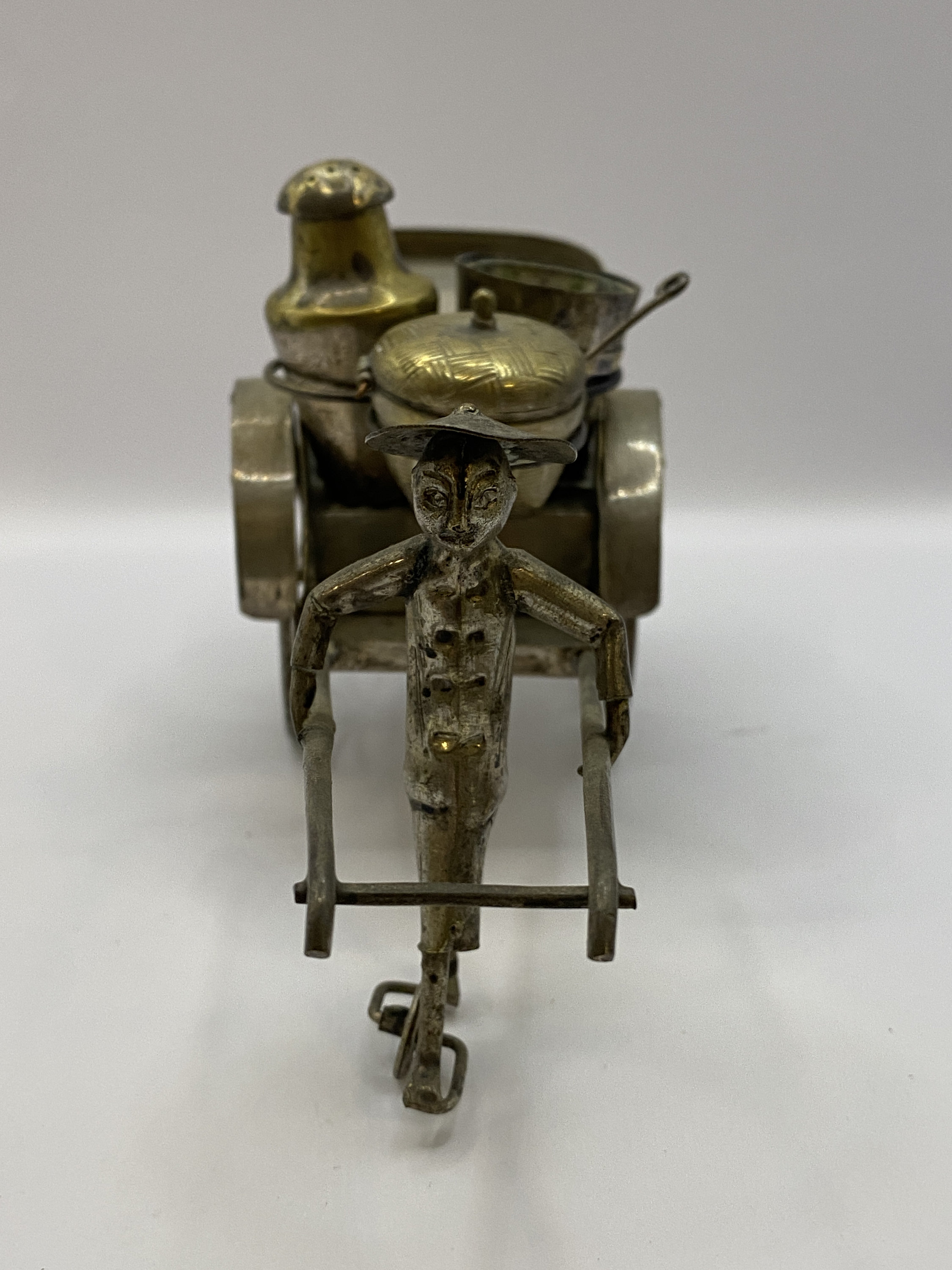Chinese Rickshaw Condiment Cruet Set With Figurine - Etsy