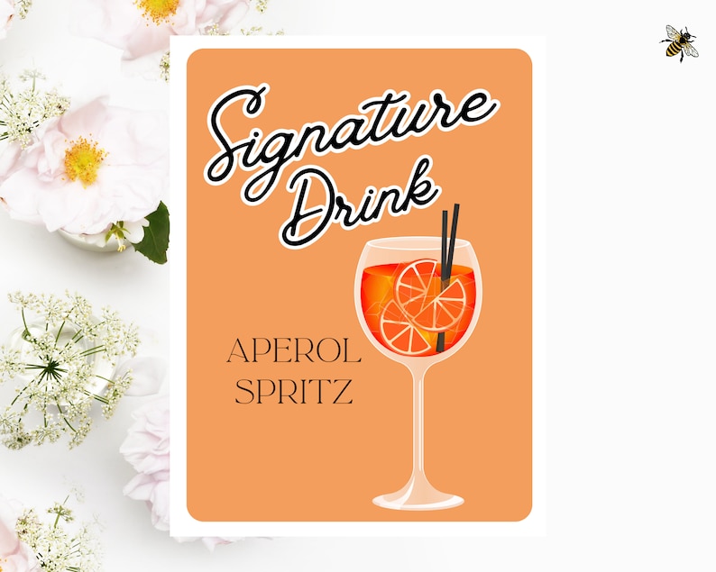 Feeling Spritzy! Aperol Spritz Bar Signs - Perfect for Any Bridal ...
