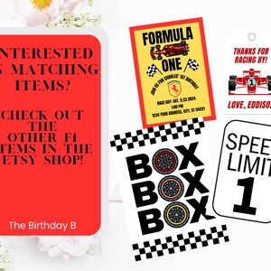 Formula ONE First Birthday Party Invitations - Digital Template, Easy ...