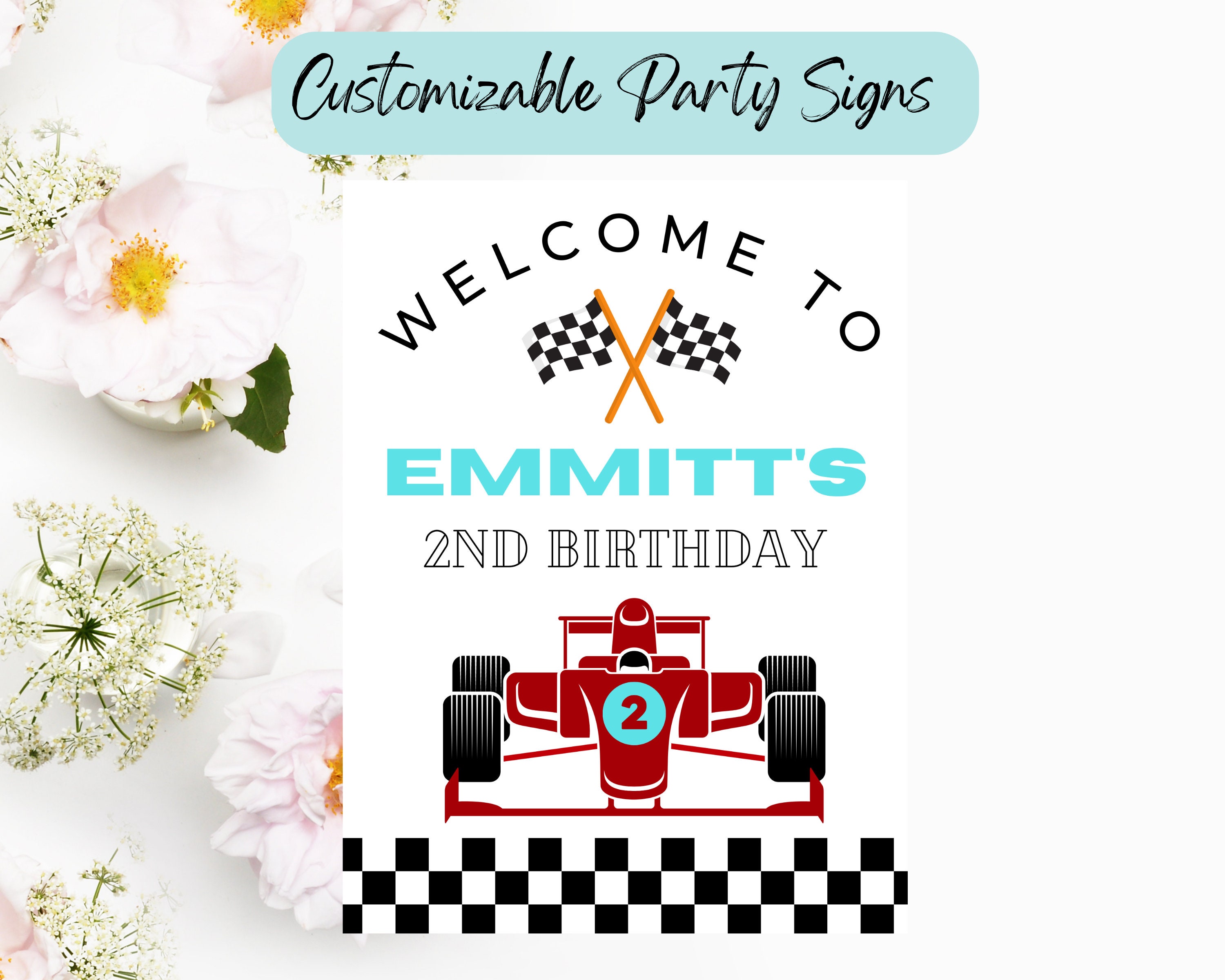 TWO FAST Party Signs Add an Extra Touch of Custom to Your Party With ...