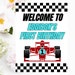 FORMULA ONE! Boy's 1st Birthday Party Signs/decor. F1, Race Cars, Speed ...