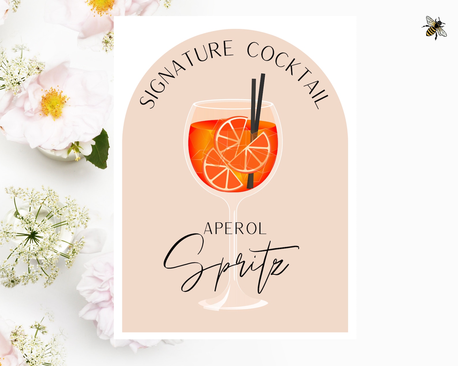Aperol Spritz Bar Signs - Perfect for a Bridal Shower, Couples Shower ...