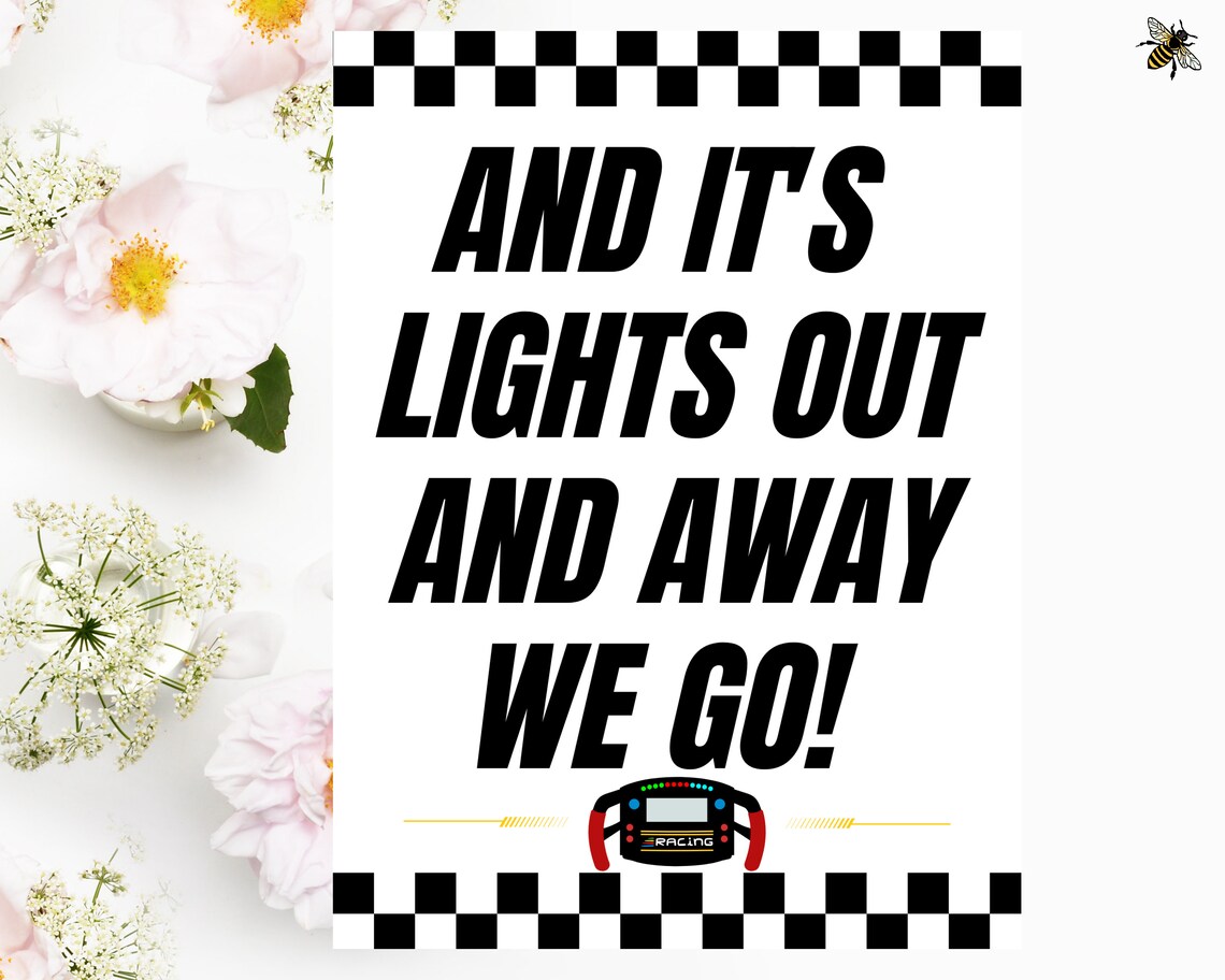 FORMULA ONE Boy's 1st Birthday Party Signs/decor. F1, Race Cars, Speed ...