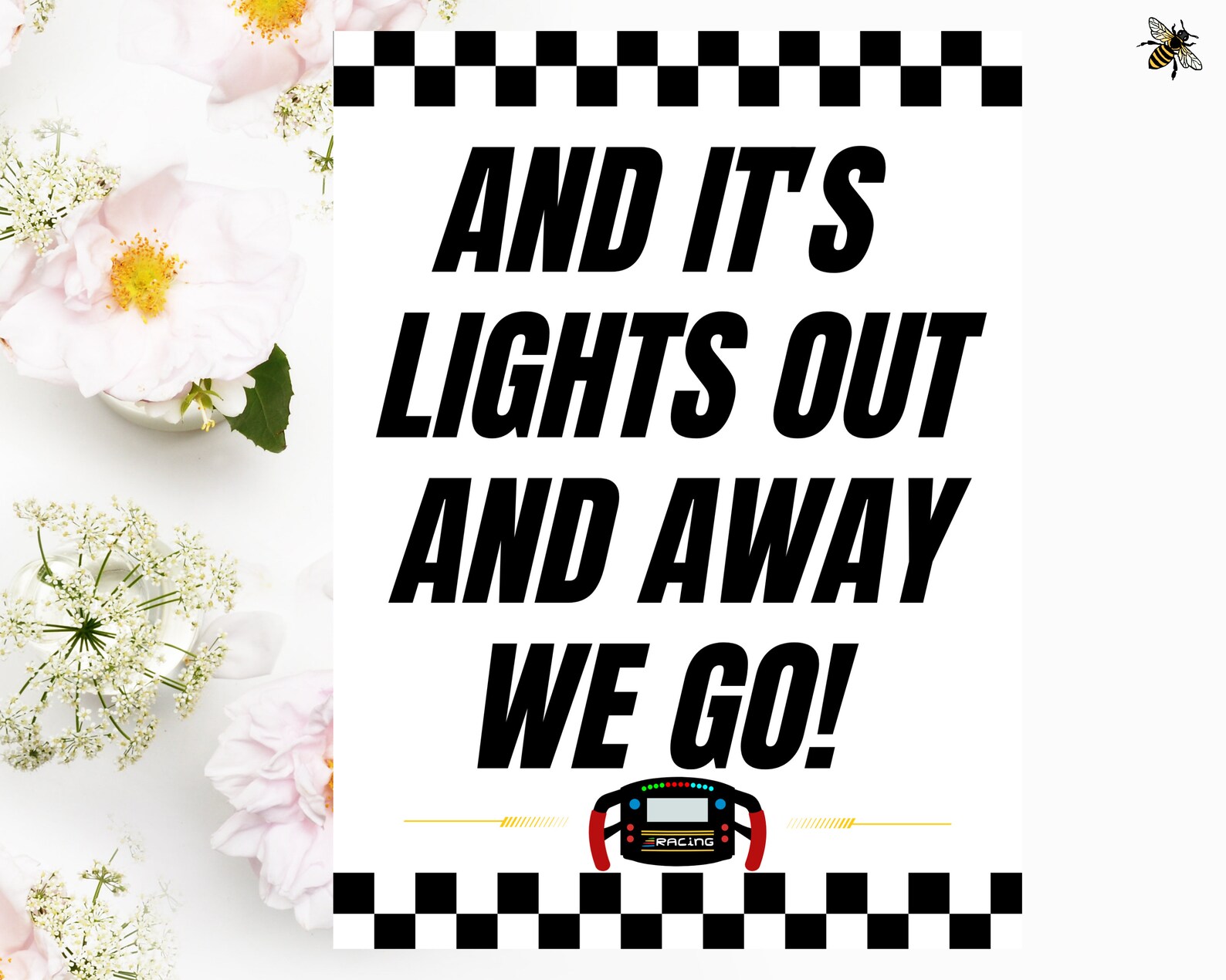 FORMULA ONE! Boy's 1st Birthday Party Signs/decor. F1, Race Cars, Speed ...