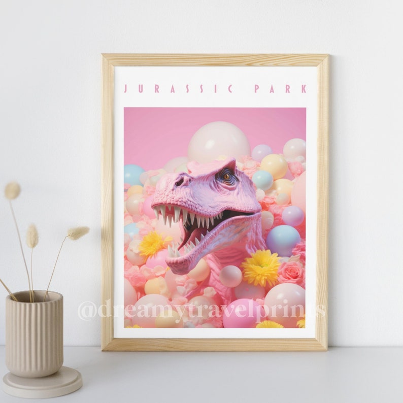 Jurassic World Home Decor Poster Set Velociraptor Art Print ...