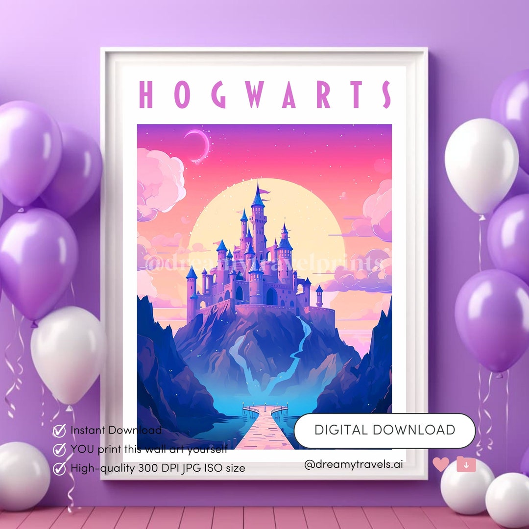 Wizard Print Wizard Poster Magic School Magical Nursery Decor Potter ...