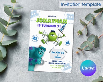 Monster Birthday Invitation, 1st Birthday Invite, Printable Monsters ...