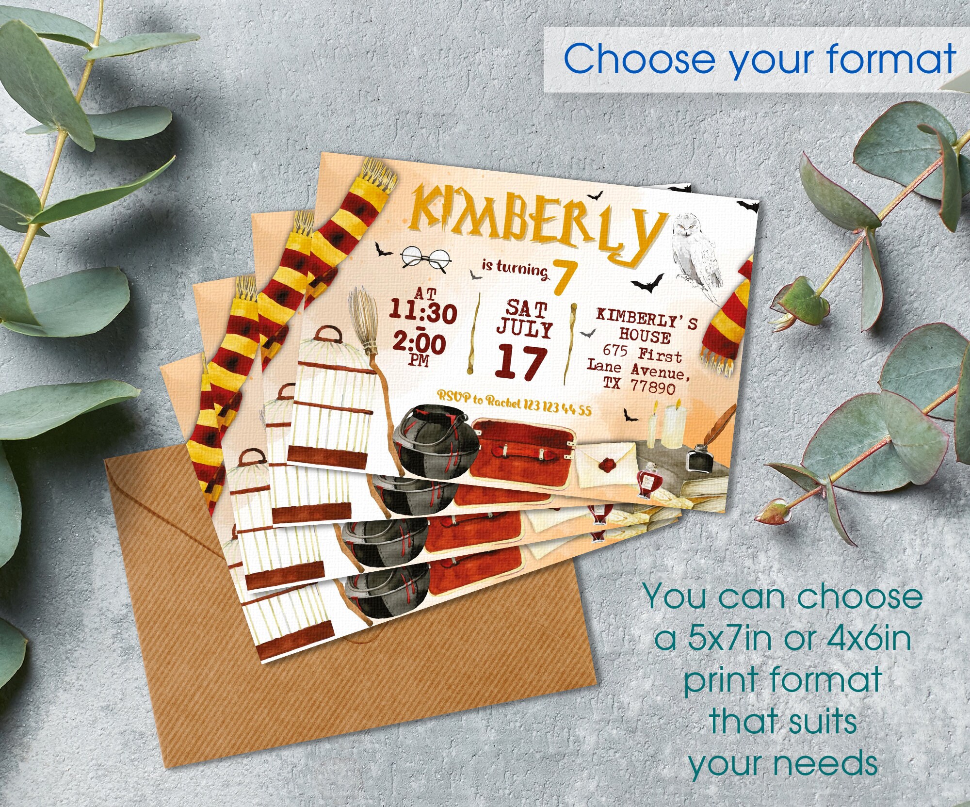 Wizard Birthday Invitation, Printable Wizard Party Invite, Witches ...