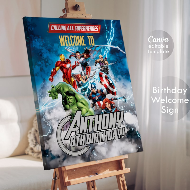 Super Heroes Sign Board - Etsy