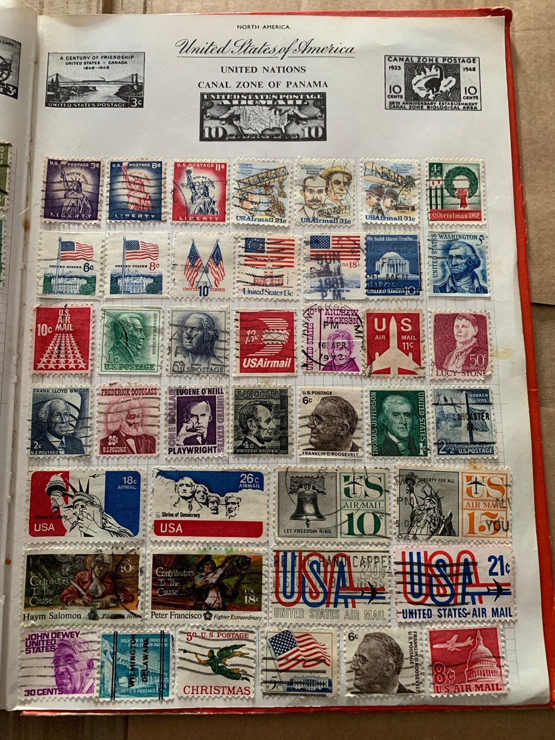 Range of United States of America Stamps - USA Postage Stamps - Etsy