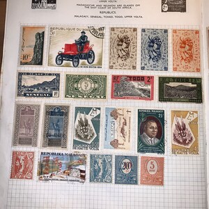 France and French Colonies Stamp Collection 8 Pages of Mixed French and ...