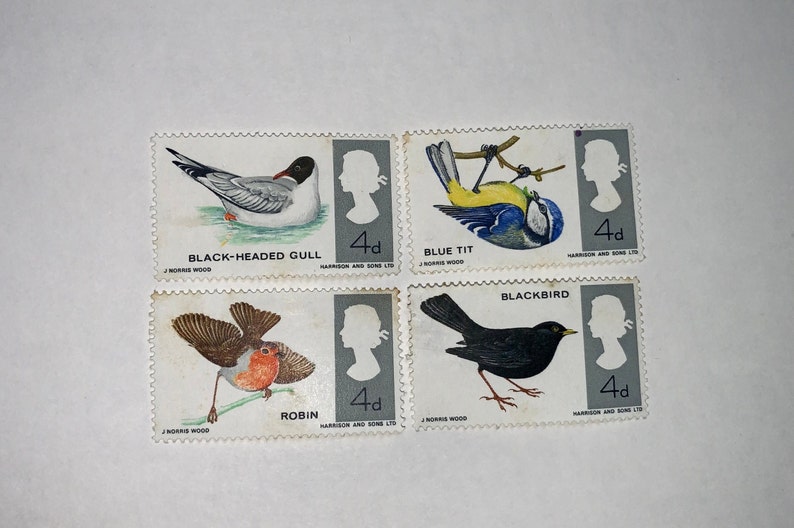 Range of 1960s Queen Elizabeth Great Britain Stamp Issues Pt3 - Etsy