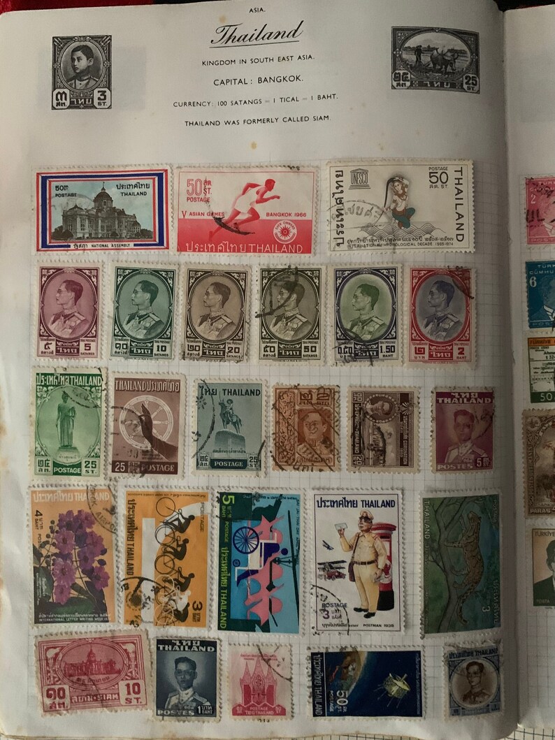 Range of Thailand / Siam Stamps - Etsy