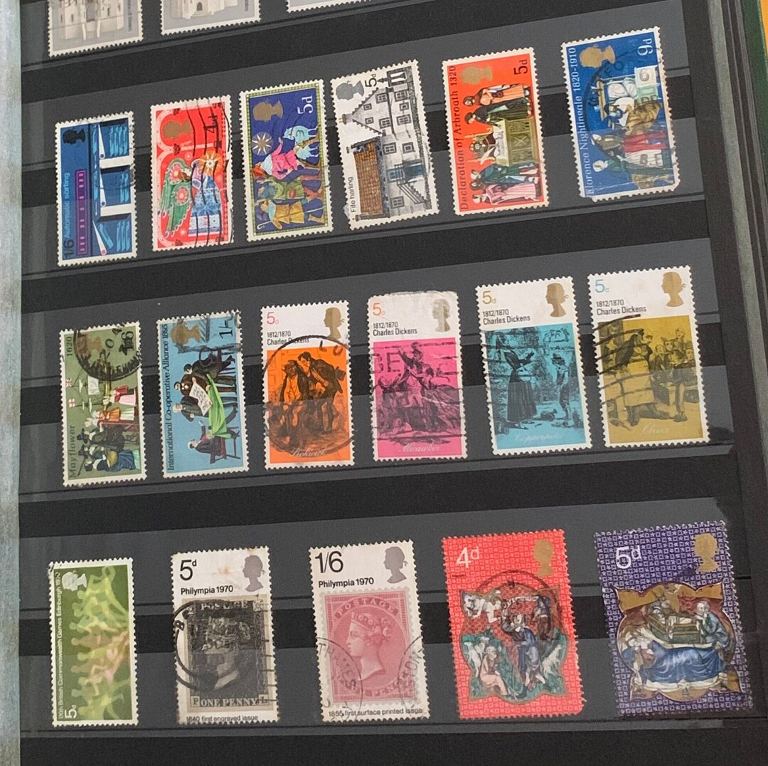 1970s British Commemorative Stamp Issue Sets - Etsy