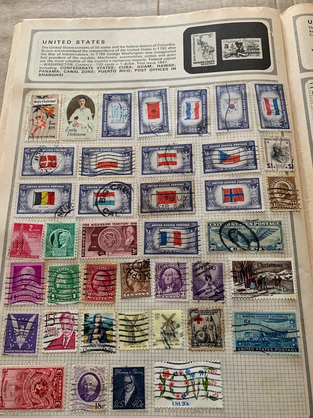 Range of United States of America Stamps - USA Postage Stamps - Etsy