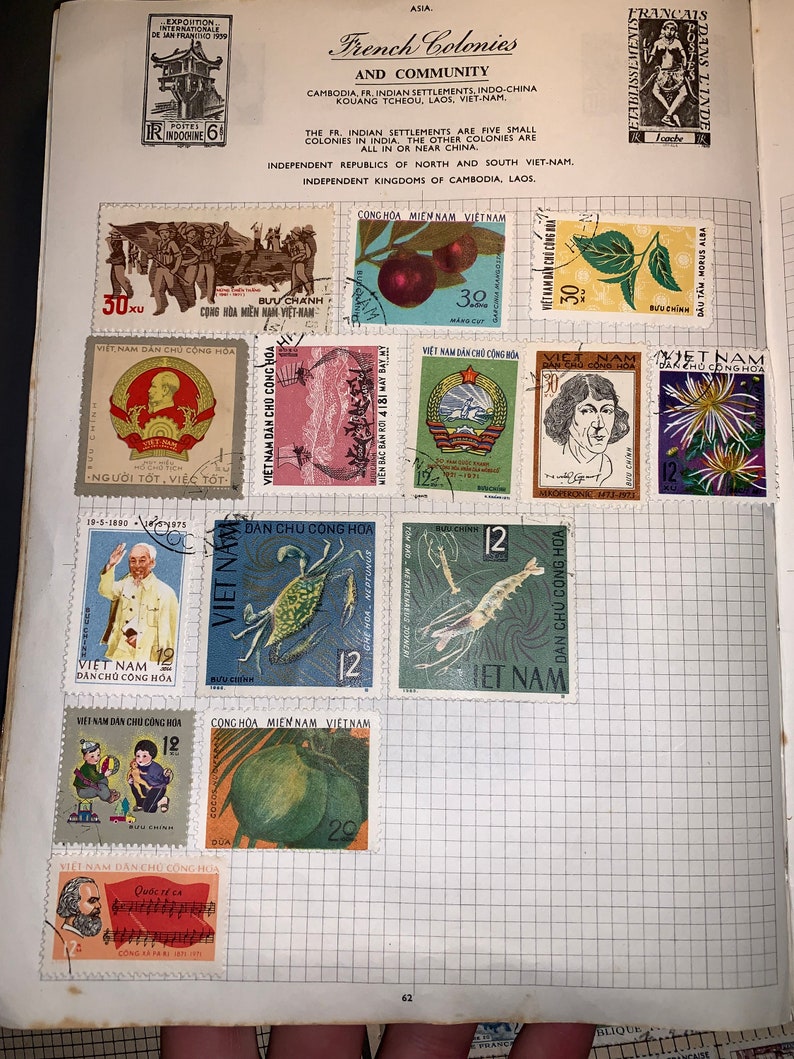 France and French Colonies Stamp Collection - 8 Pages of Mixed French ...