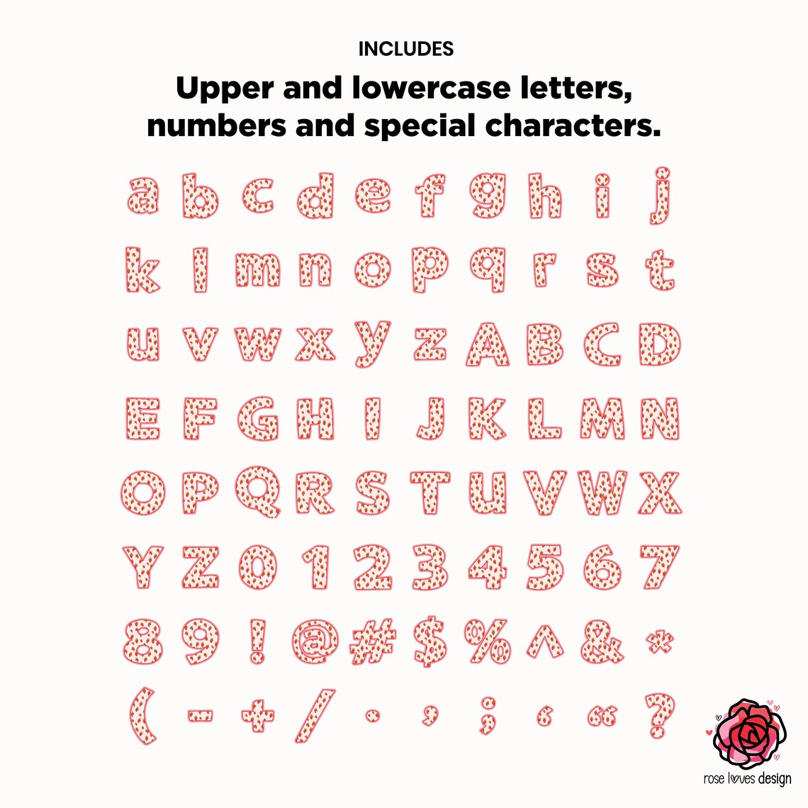 Strawberry Alphabet Letters, Strawberry Sublimation Clipart PNG, Berry ...
