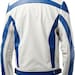 Mens White and Blue Jacket, Mens Faux Leather Jacket, Motorcycle Faux ...
