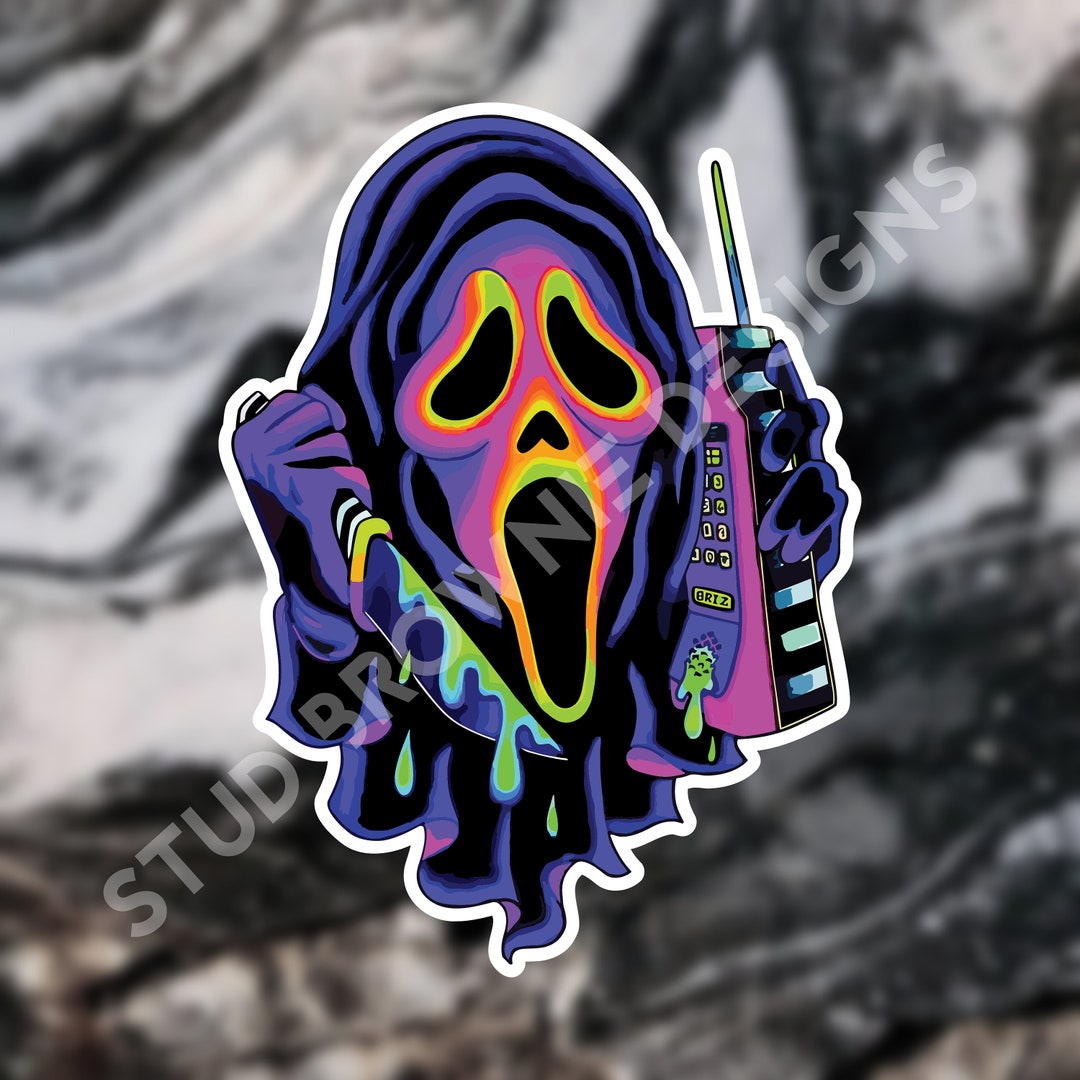 Ghost Face Arcade Halloween Slasher Uv/waterproof Vinyl Decal for Car ...