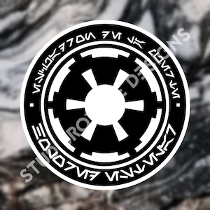 The Empire Logo Sticker | Star Wars Sticker - Vinyl Decal, Waterproof ...
