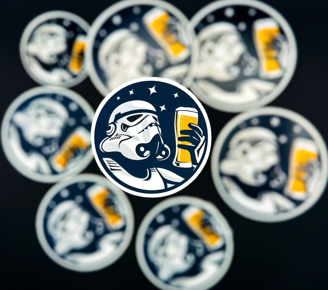 Stormtrooper Sticker | Custom Beer Glass, Waterproof, for Car, Truck ...