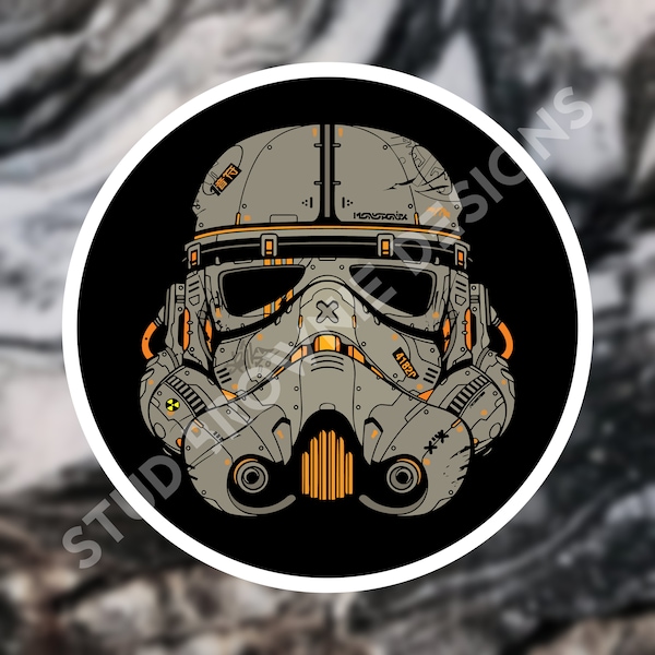 Stormtrooper Helmet Decal - Etsy