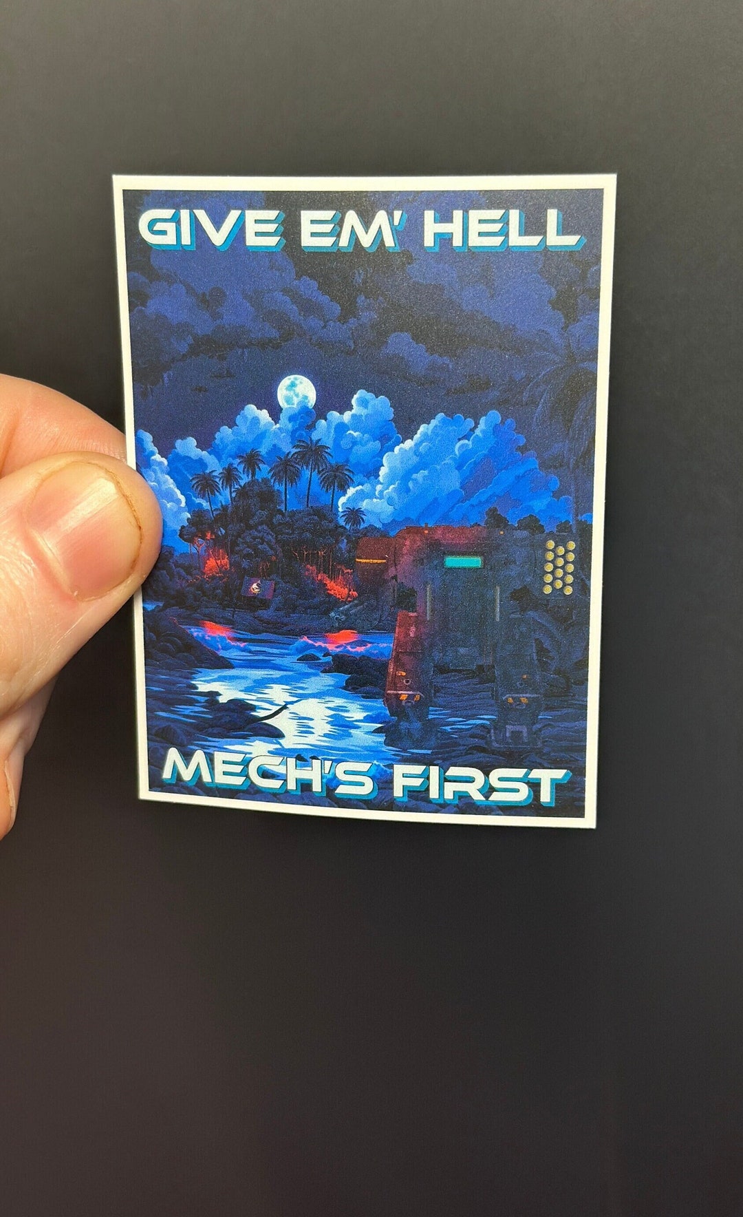 HELLDIVERS 2 Sticker Give Em Hell, Waterproof, for Car, Laptop, Water ...