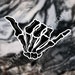 Skeleton Hand Sticker - Shaka Hand - Hang Loose Sticker, Waterproof ...