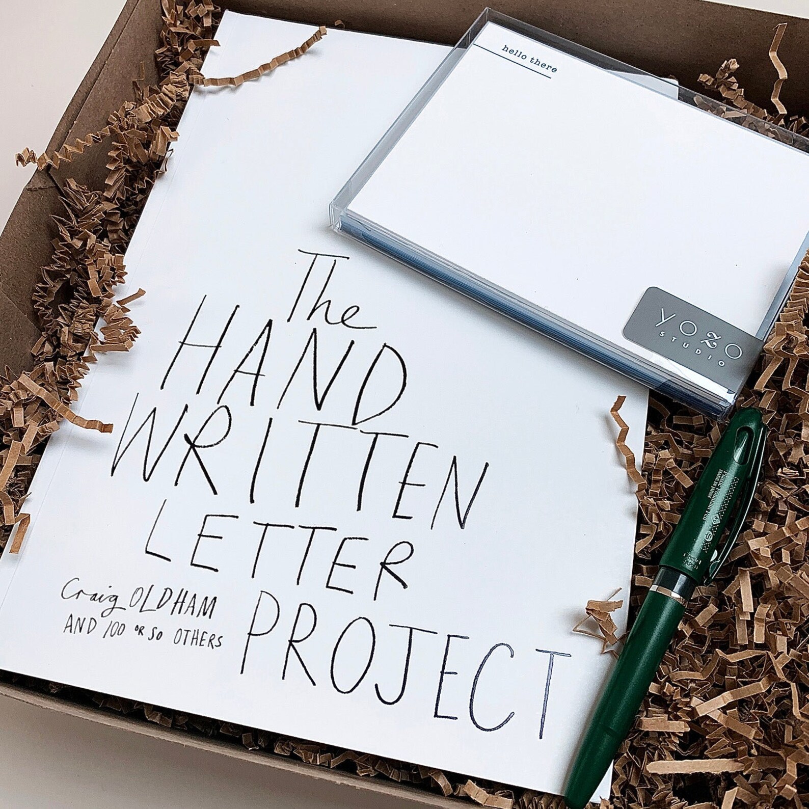 Pen Pal Gift Set With the Hand Written Letter Project Book, Letterpress ...