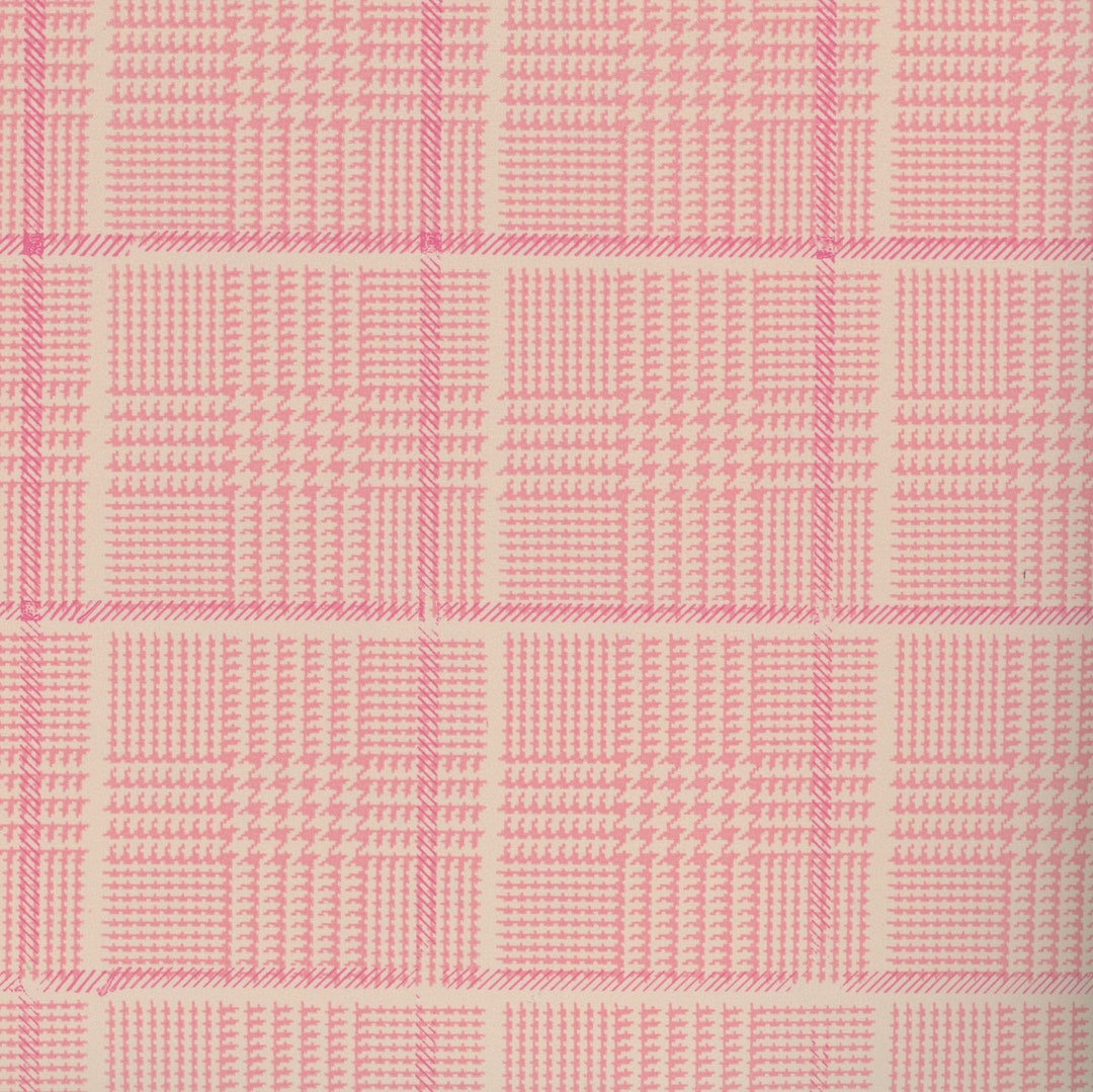 Vintage Pink Houndstooth Wrapping Paper 2 Sheets - Etsy