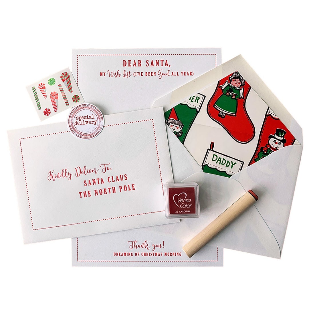 Letter to Santa Claus Kit - Etsy