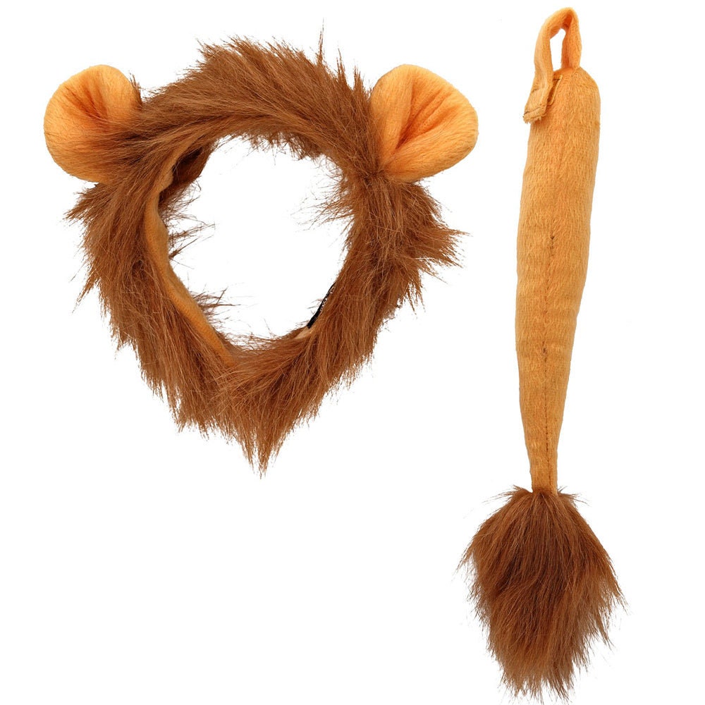 Lion Animal Ears and Tail Set - Etsy