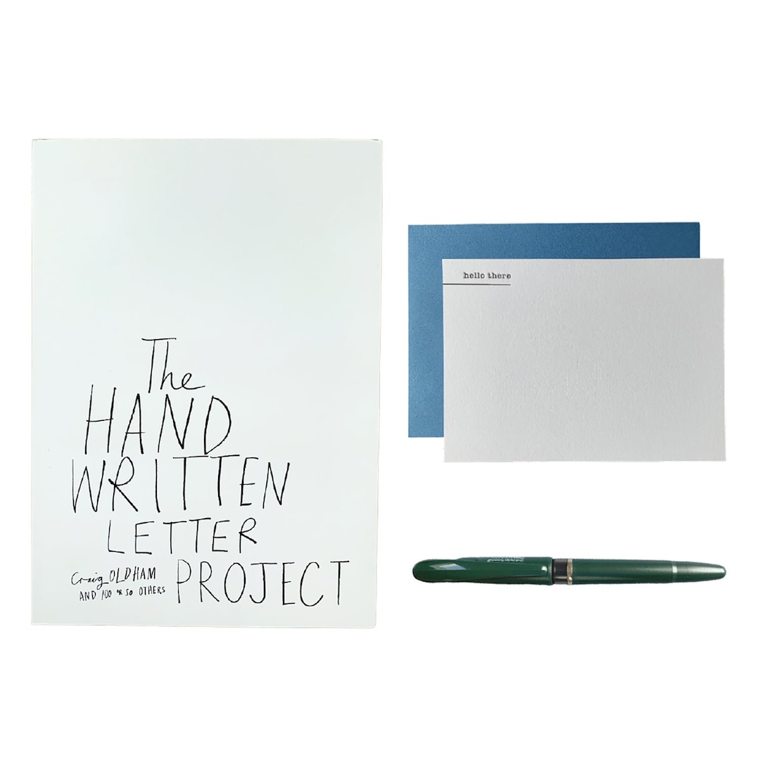 Pen Pal Gift Set With the Hand Written Letter Project Book, Letterpress ...