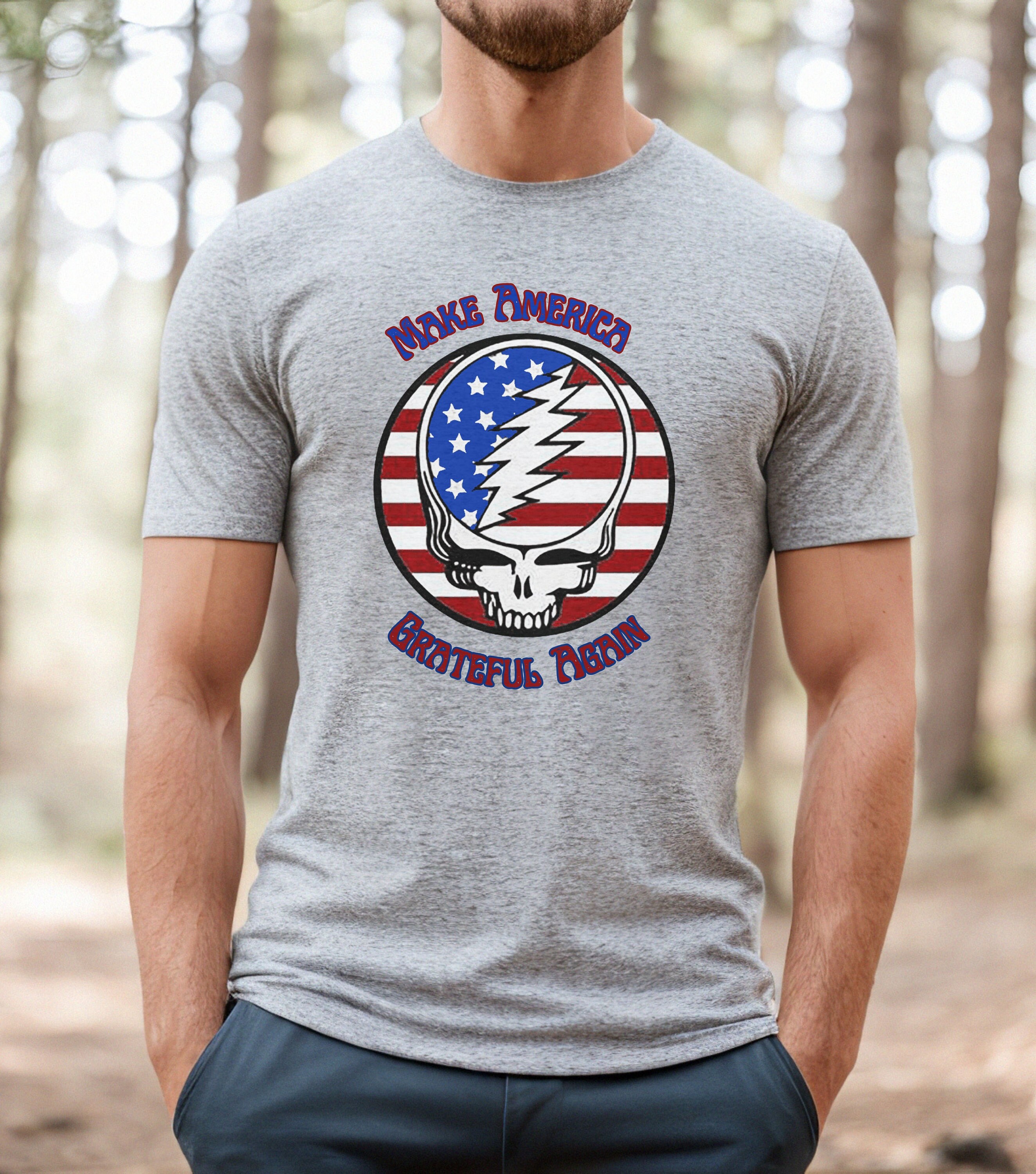 Grateful Dead Inspired Make America Grateful Again Unisex Short Sleeve ...