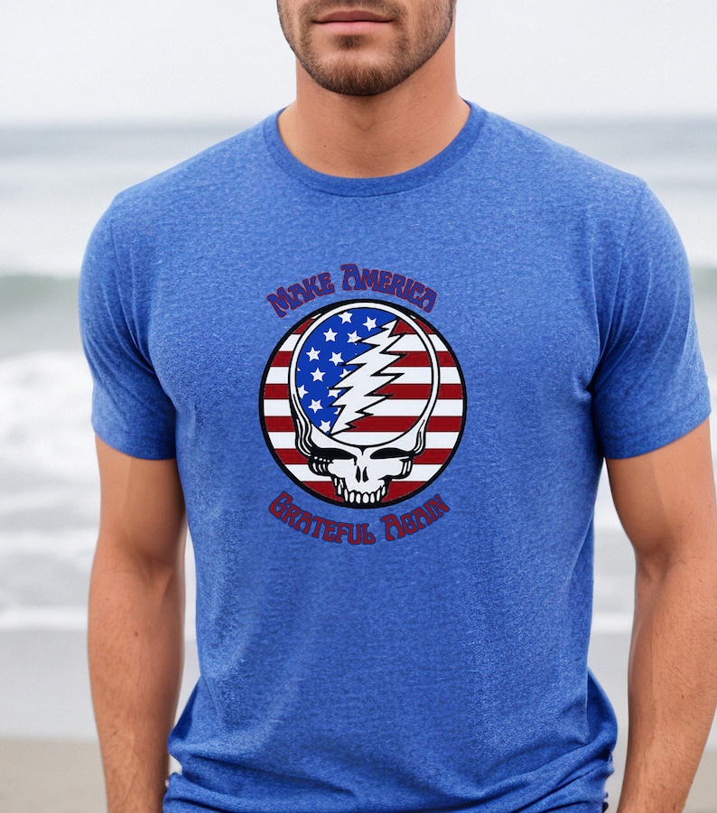 Grateful Dead Inspired Make America Grateful Again Unisex Short Sleeve ...