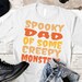 Spooky Dad of Creepy Monsters, Dad Halloween Shirt, Farther Shirt ...