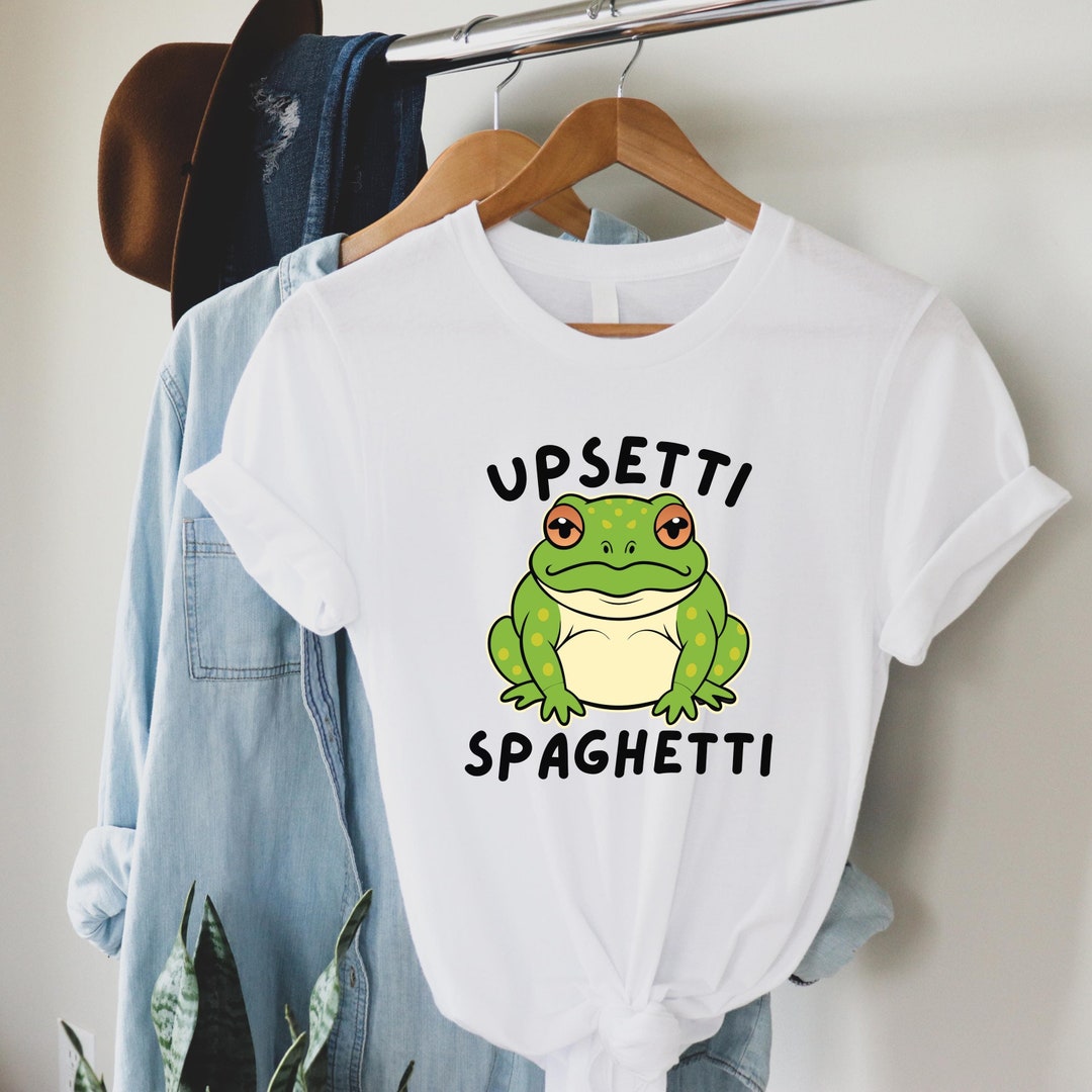 Upsetti Spaghetti, Cute Frog Shirt, Cute Frog Gift, Frog Lover Shirt ...