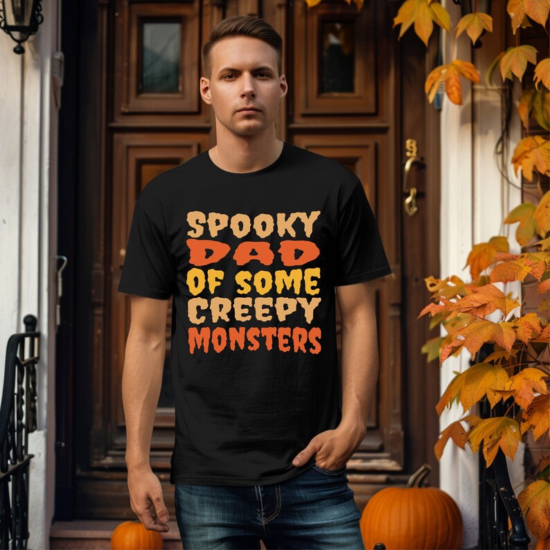 Spooky Dad of Creepy Monsters, Dad Halloween Shirt, Farther Shirt ...