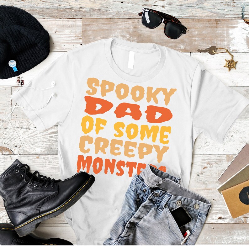 Spooky Dad of Creepy Monsters, Dad Halloween Shirt, Farther Shirt ...