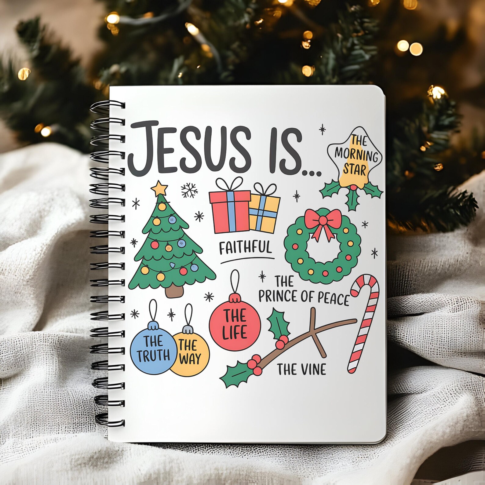 Jesus is the Way Truth Life Notebook, Christian Holiday Journal, Faith ...