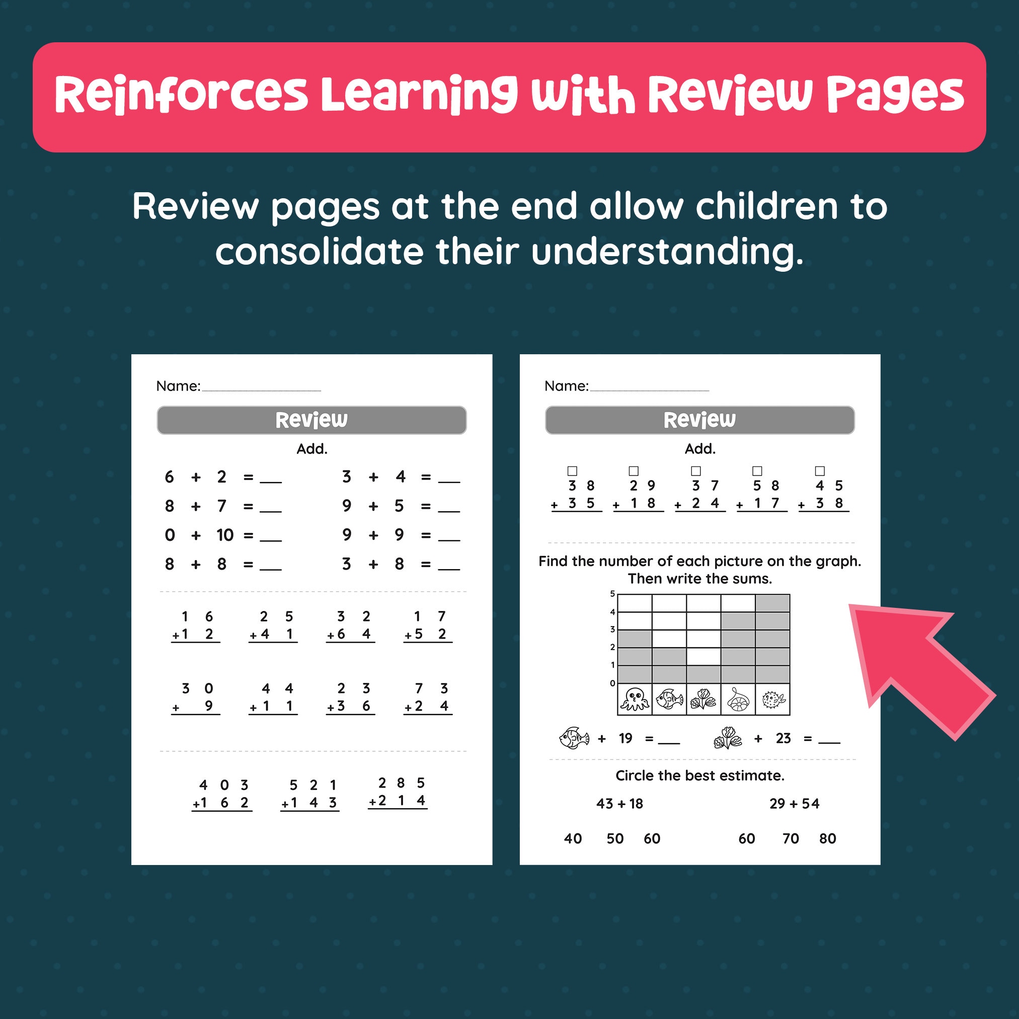 Mathematics Addition Printable Workbook for 2nd Grades Activity Book ...